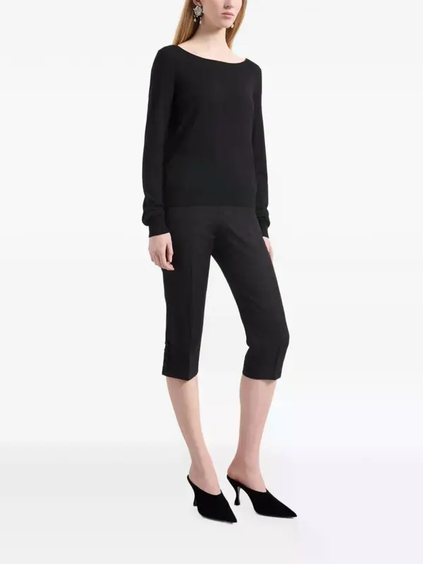 Nina Ricci Open Back Bow Detail Sweater