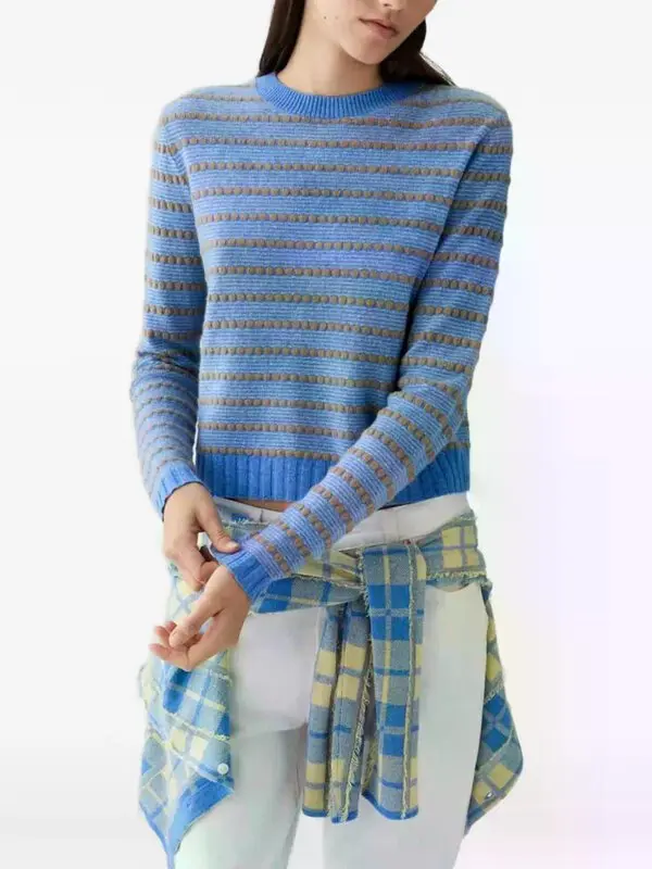 Guest In Residence Pebble Striped Cashmere Sweater
