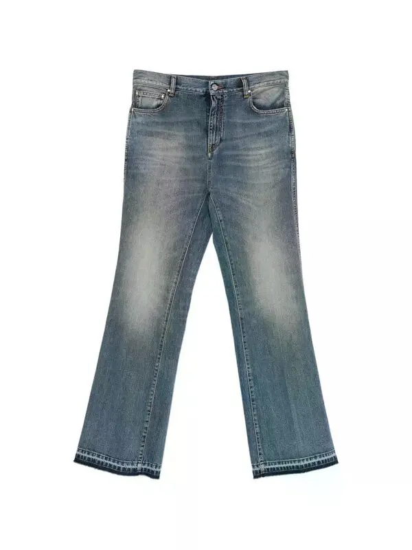 Amiri Faded Effect Bootcut Jeans - Blue
