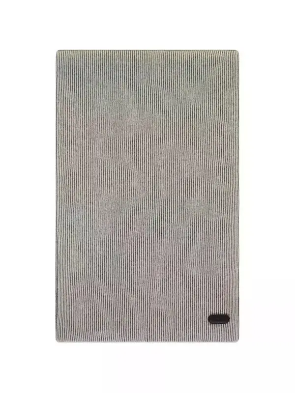 MOORER Ribbed-knit Scarf - Neutrals