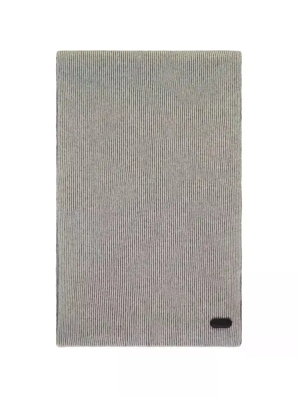 MOORER Ribbed-knit Scarf - Neutrals