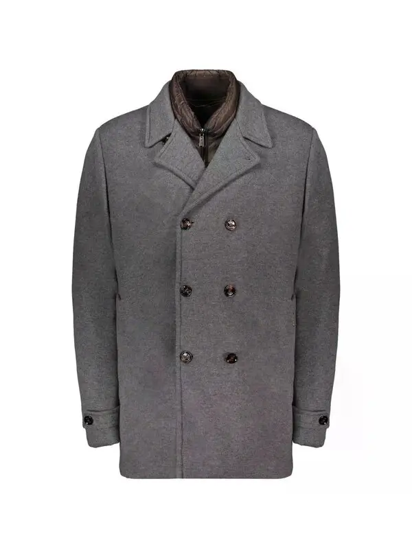 MOORER Double-breasted Layered Jacket