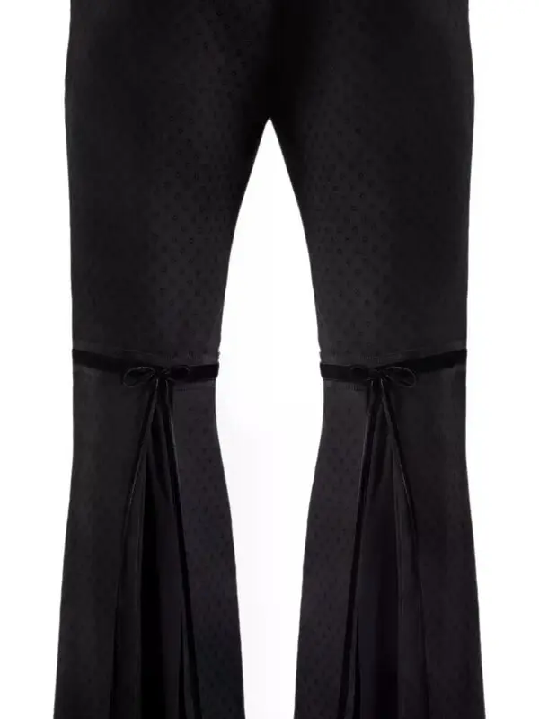 Nina Ricci Jacquard Tailoring Flared Trousers