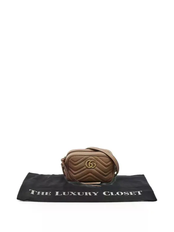 Gucci Gg Marmont Matelassé Camera Bag - Neutrals