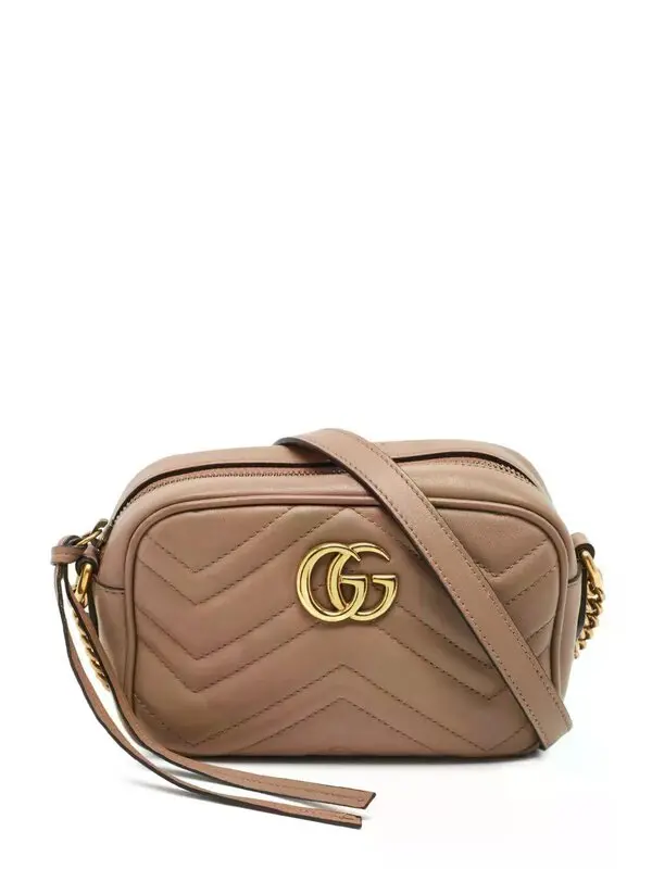 Gucci Gg Marmont Matelassé Camera Bag - Neutrals