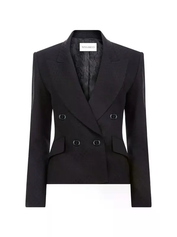 Nina Ricci Jacquard Double-breasted Blazer