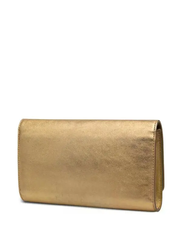 LOUIS VUITTON Metallic Calfskin Louise Clutch Bag - Gold