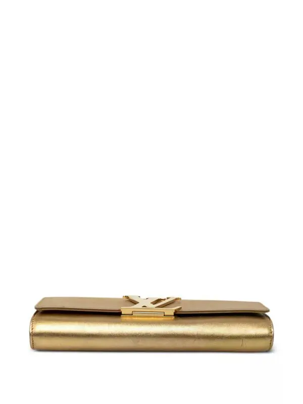 LOUIS VUITTON Metallic Calfskin Louise Clutch Bag