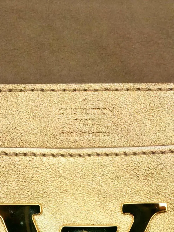 LOUIS VUITTON Metallic Calfskin Louise Clutch Bag