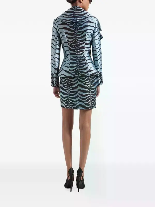 Nina Ricci Tiger Jacquard Double-breasted Jacket