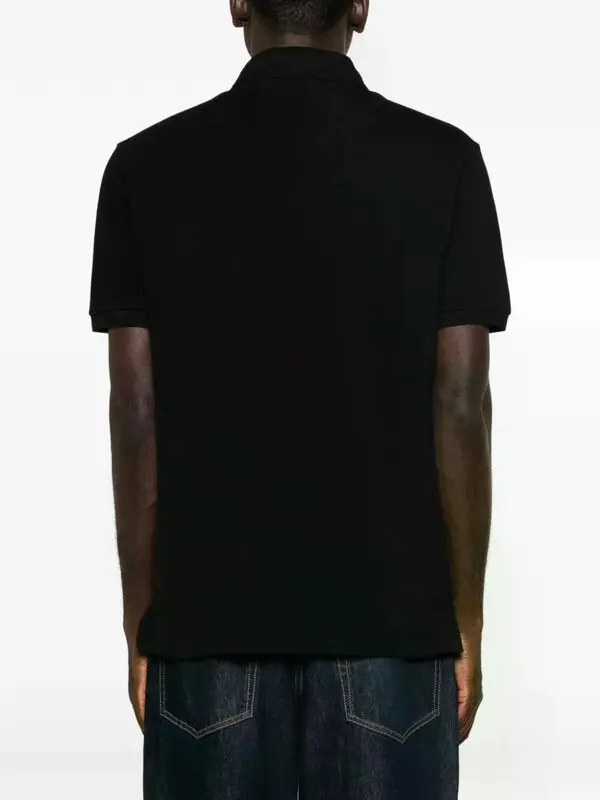 Etro Pegaso-embroidered Polo Shirt - Black