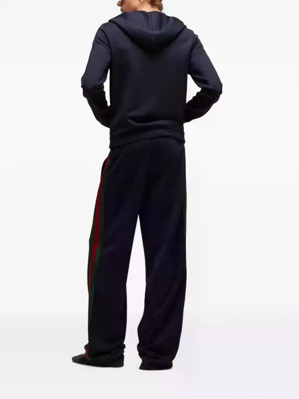 Gucci Silk Cotton Sportswear Pants With Web