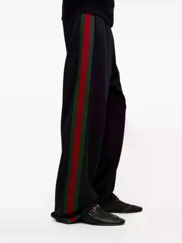 Gucci Silk Cotton Sportswear Pants With Web