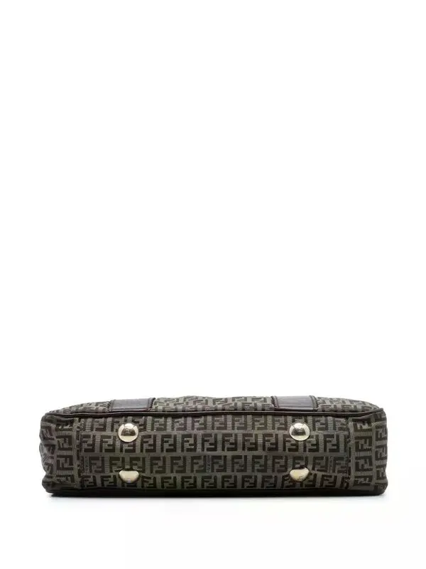 Fendi 2000-2010 Zucchino Canvas Shoulder Bag