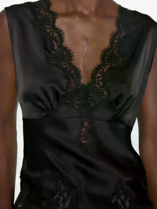 ERMANNO FIRENZE Lace-trim Sleeveless Top