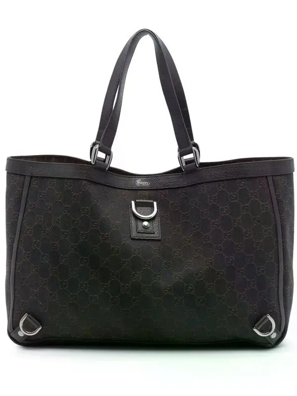 Gucci 2016-2026 Gg Denim Abbey D Ring Tote Bag