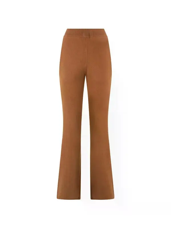 Alberta Ferretti Ribbed-waistband Trousers