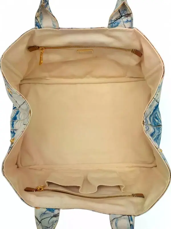 Prada 2013-2014 Large Canvas Canapa Azulejos Satchel
