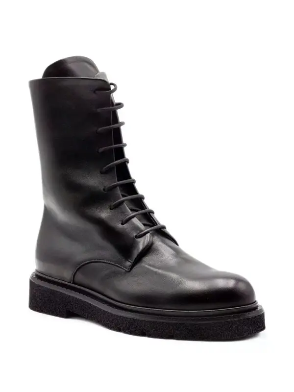 GUGLIELMO ROTTA Lace-up Lug-sole Leather Boots