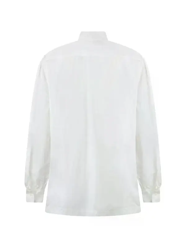 Alberta Ferretti High Neck Bow Detail Shirt - White