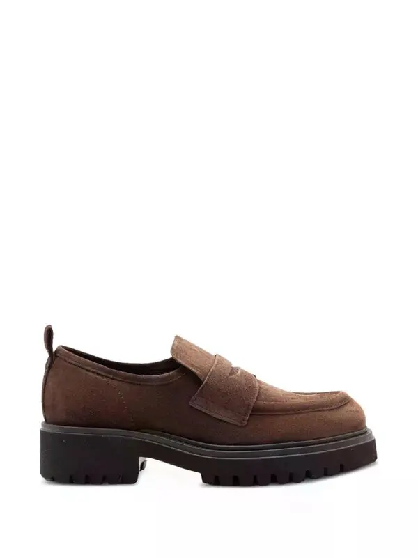 GUGLIELMO ROTTA Suede Platform Loafers