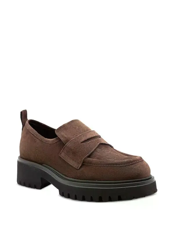 GUGLIELMO ROTTA Suede Platform Loafers