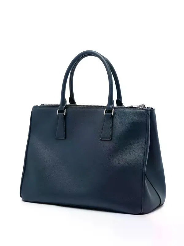 Prada 2010-2026 Medium Saffiano Lux Galleria Double Zip Satchel