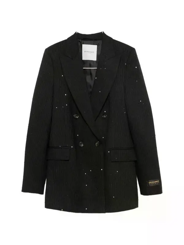 ERMANNO FIRENZE Sequin-embellished Pinstripe Balzer