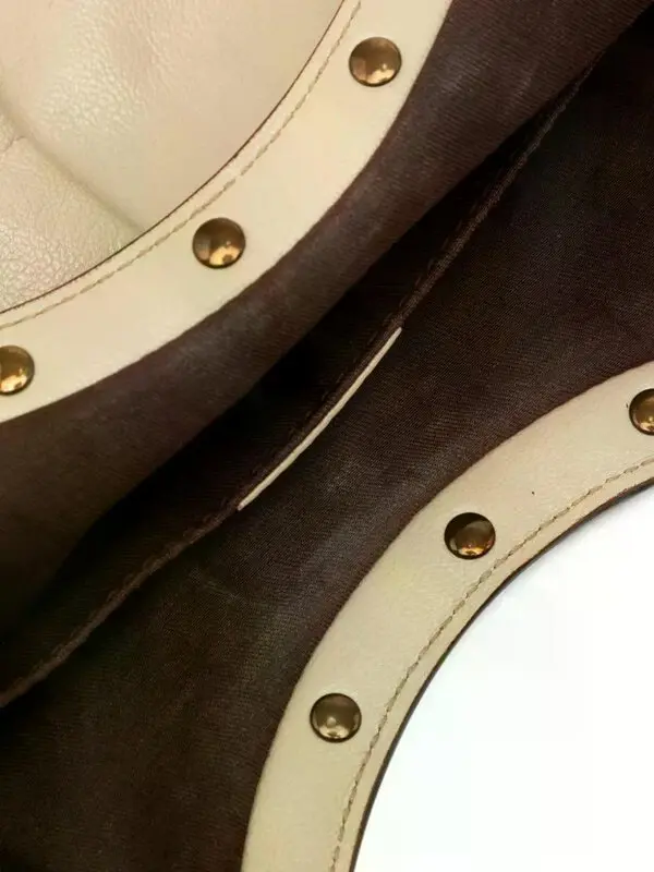 Gucci 2000-2015 Studded Calfskin Bamboo Hobo Bag