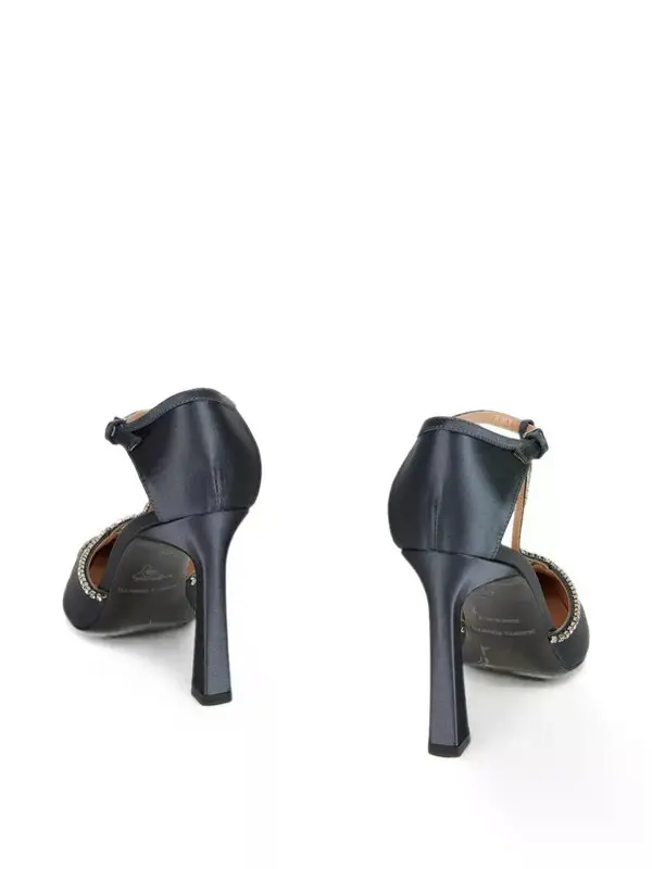 Alberta Ferretti Crystal-embellished Pointed-toe Pumps