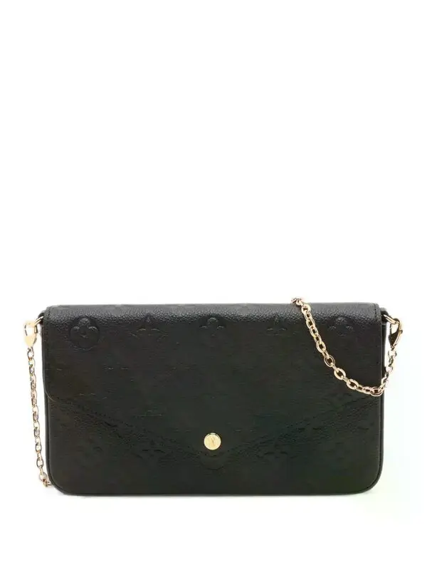 LOUIS VUITTON 2021-2026 Monogram Empreinte Pochette Felicie Crossbody Bag - Black