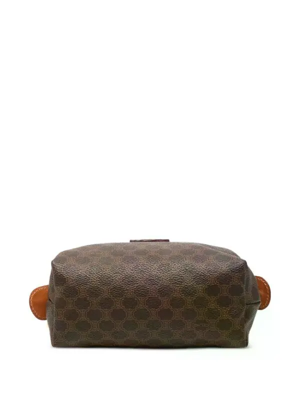 Celine 20th Century Macadam Coated Canvas Pouch