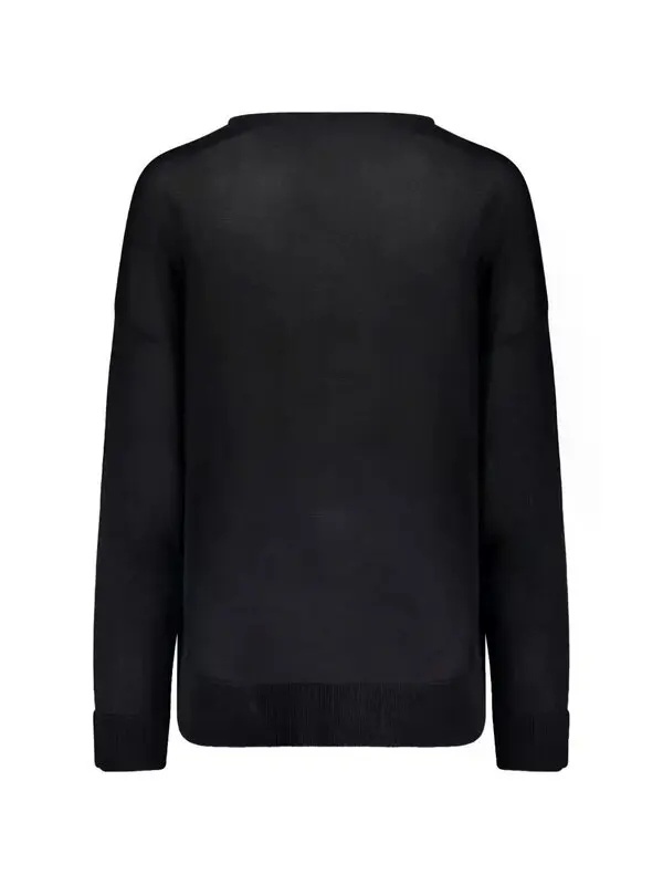 MOORER Renee V-neck Long-sleeve Sweater