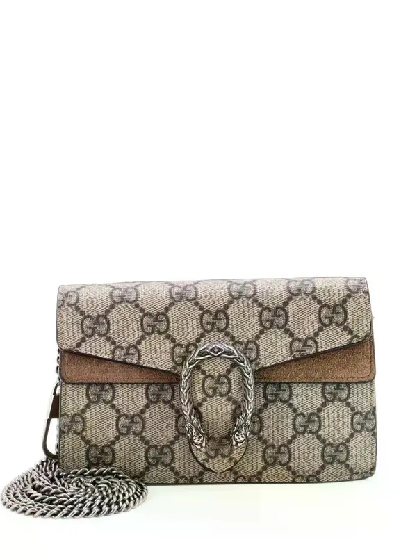 Gucci Dionysus Gg Coated Canvas Super Mini Crossbody Bag