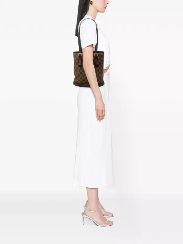 LOUIS VUITTON 1998 Damier Ebene Marais Bucket Bag