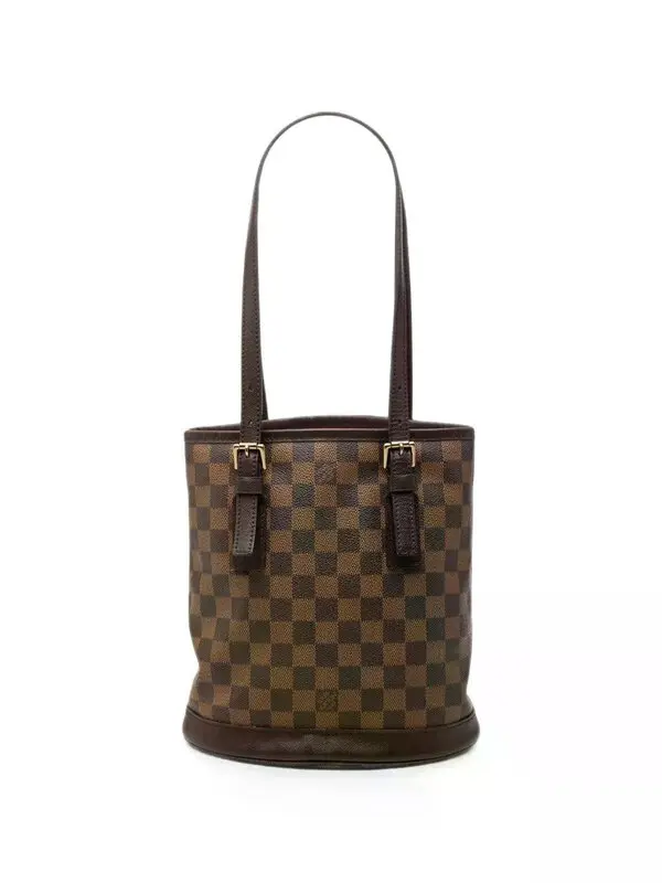 LOUIS VUITTON 1998 Damier Ebene Marais Bucket Bag