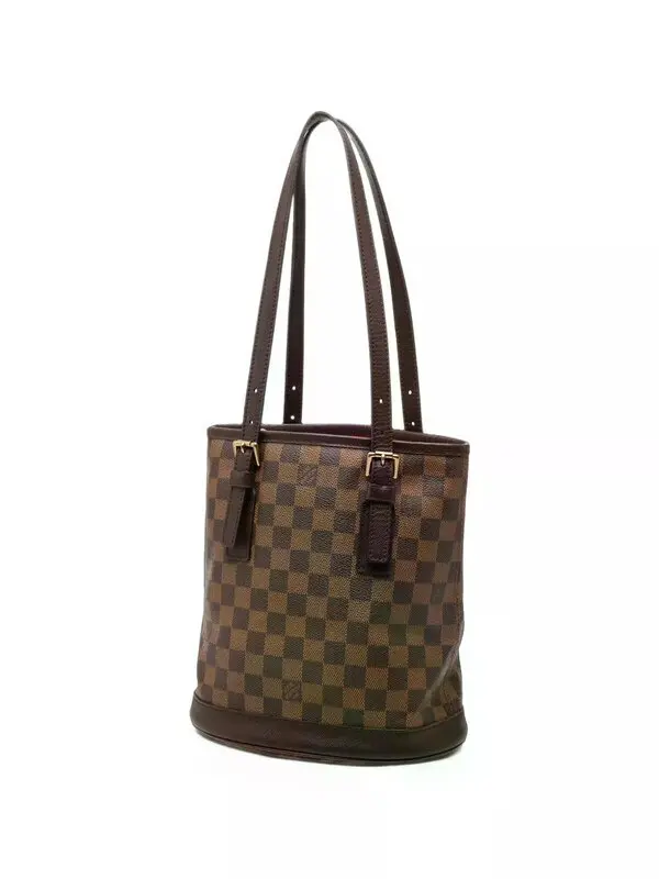 LOUIS VUITTON 1998 Damier Ebene Marais Bucket Bag