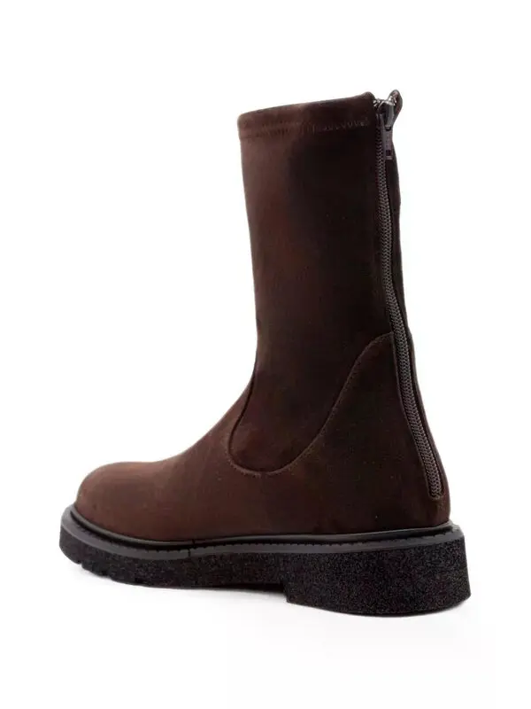 GUGLIELMO ROTTA Suede Ankle Boots With Rear Zip