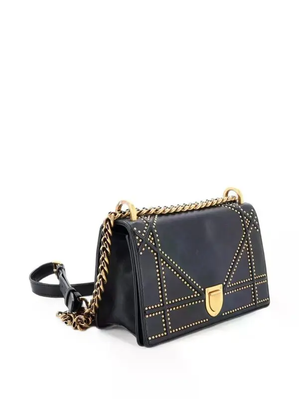 Dior Diorama Flap Bag Studded Leather Small Shoulder Bag