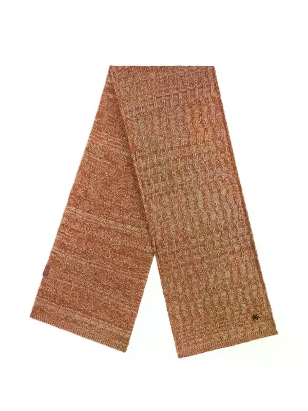Etro Cable-knit Cashmere Scarf - Brown