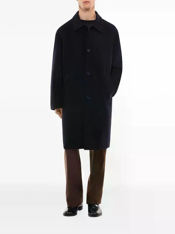 FURSAC Button-up Wool Overcoat
