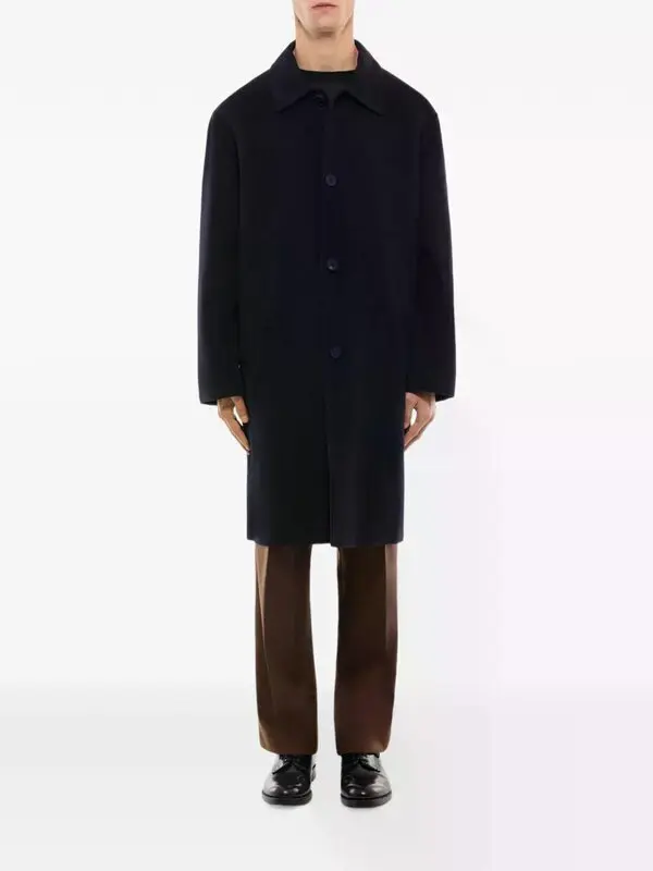 FURSAC Button-up Wool Overcoat