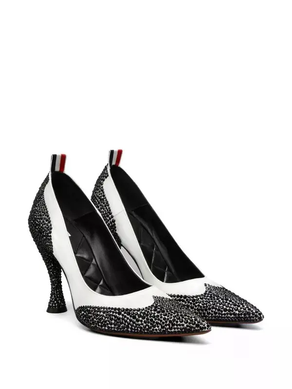 Thom Browne Crystal-embellished Wingtip Pumps