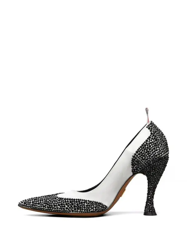 Thom Browne Crystal-embellished Wingtip Pumps