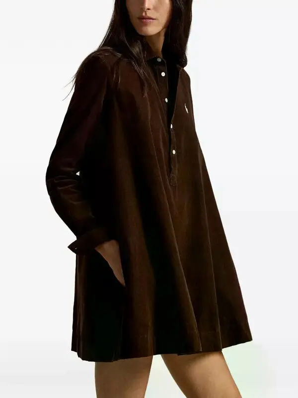 Polo Ralph Lauren Corduroy Long Sleeve Shirt Dress