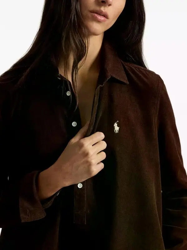Polo Ralph Lauren Corduroy Long Sleeve Shirt Dress