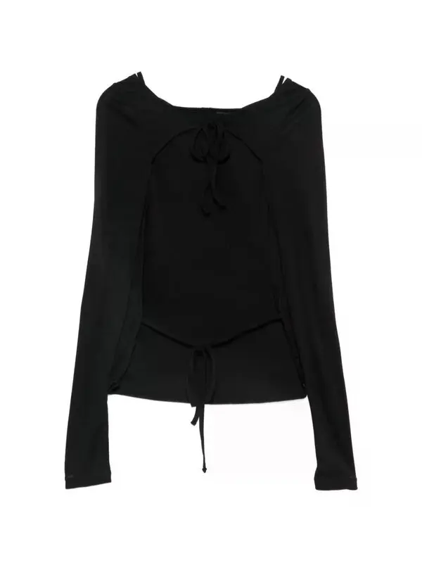 Eckhaus Latta Long Sleeve T-shirt - Black