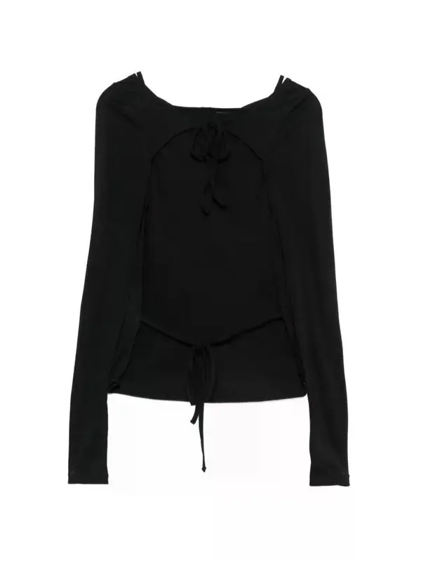 Eckhaus Latta Long Sleeve T-shirt - Black