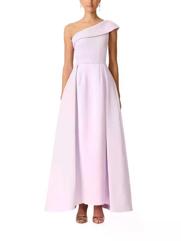 ELLIATT Saphine One-shoulder Pleated Maxi Dress - Pink