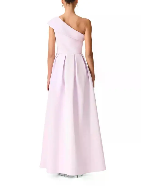 ELLIATT One-shoulder Pleated Maxi Dress